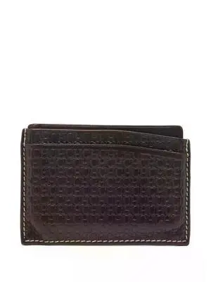 Carolina Herrera 2000 Logo-debossed Cardholder - Brown