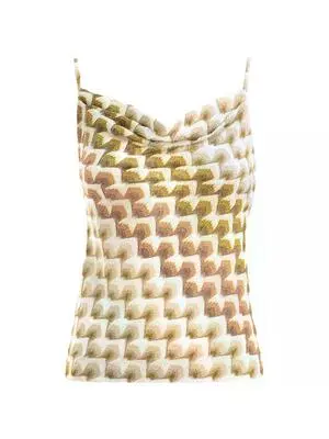 Missoni Lace Motif Top With Draped Neckline