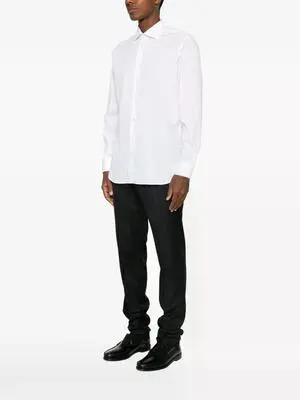 LARDINI Spread-collar Long-sleeve Shirt