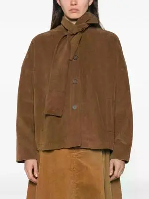 WHYCI MILANO Corduroy Pussy-bow Jacket