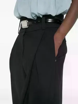 Sportmax Pleated Wide-leg Trousers