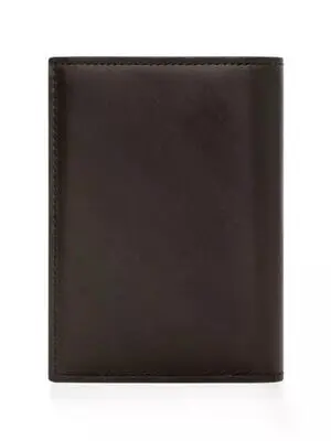 Saint Laurent Paris Credit Card Wallet In Two-tone - Brown