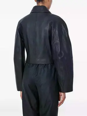 RÓHE Cropped Leather Jacket