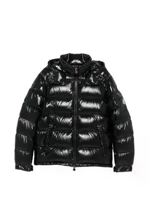 Moncler Quilted Hooded Jacket - Black
