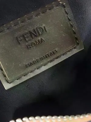 Fendi Pequin Logo-patch Mini Messenger Bag
