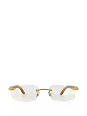 Cartier Square-frame Glasses - Gold