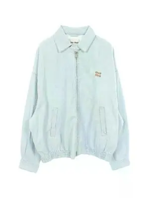 Miu Miu Striped Logo Jacket