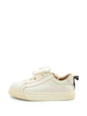 Chloé Lauren Scalloped Lace-up Sneakers