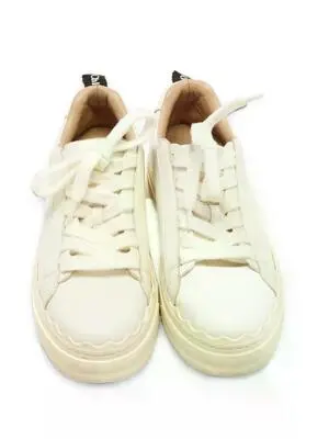 Chloé Lauren Scalloped Lace-up Sneakers