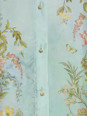Zimmermann Floral-print Silk Shirt And Trousers Set