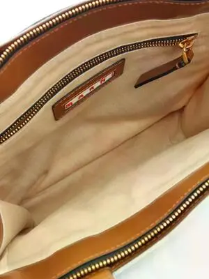 Marni 2010s Zipped Canvas Tote Bag