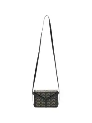 Goyard 2019 Minaudière Goyardine Trunk Shoulder Bag - Black