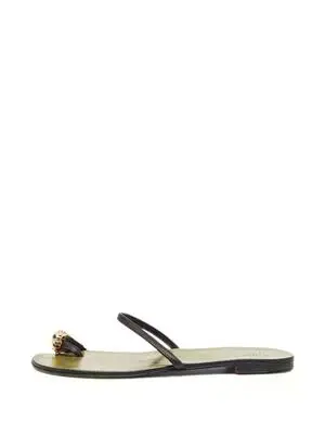 GIUSEPPE ZANOTTI Crystal-embellished Toe-ring Flat Sandals