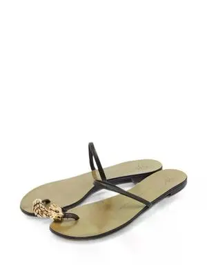 GIUSEPPE ZANOTTI Crystal-embellished Toe-ring Flat Sandals