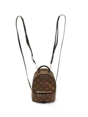 LOUIS VUITTON 2020 Mini Palm Springs Monogram Backpack - Brown