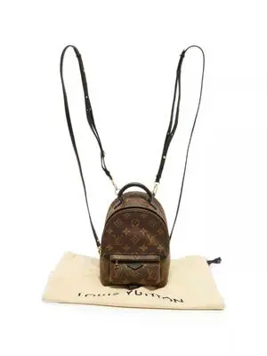 LOUIS VUITTON 2020 Mini Palm Springs Monogram Backpack - Brown