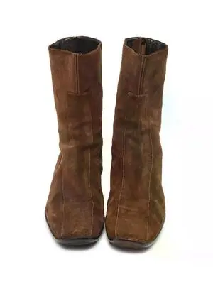 Prada Square-toe Ankle Boots