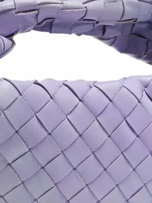 Bottega Veneta Mini Jodie Intrecciato Tote Bag Purple
