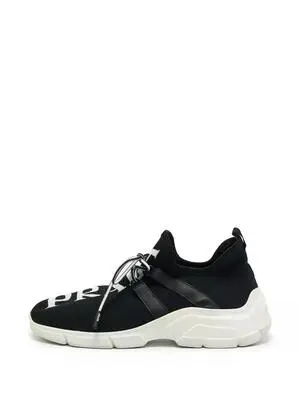 Prada Xy Logo Knit Sneakers