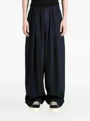 Marni Pleated Wide-leg Trousers - Blue