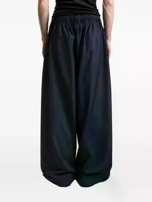 Marni Pleated Wide-leg Trousers - Blue