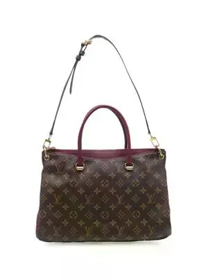 LOUIS VUITTON Pallas Monogram Tote Bag - Brown