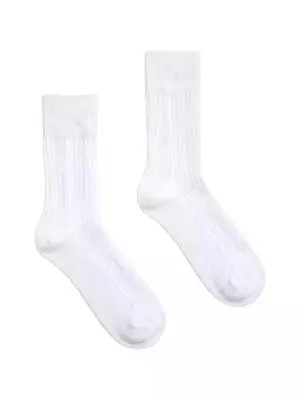 Wolford Ribbed Knit Socks - White