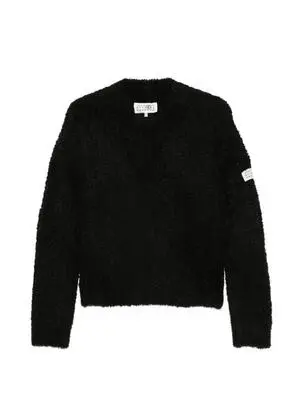 MAISON MARGIELA Textured Logo Patch Sweater