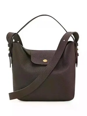 Longchamp Pebbled Texture Tote Bag - Brown