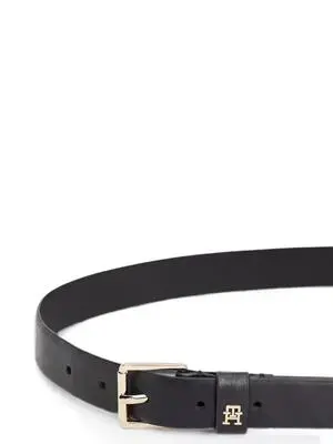 Tommy Hilfiger Th Monogram Plaque Leather Belt