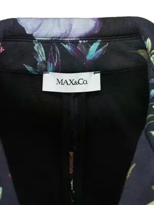 MAX&CO. Floral Print Patch Pocket Coat