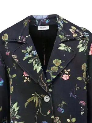 MAX&CO. Floral Print Patch Pocket Coat
