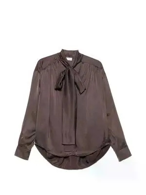 Andamane Mathilda Gathered Blouse - Brown