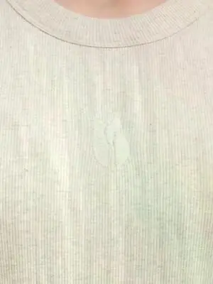 Ba&sh Ribbed Embroidered T-shirt