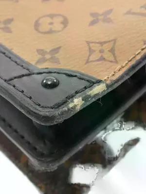 LOUIS VUITTON 2021 Monogram Reverse Trunk Clutch Shoulder Bag