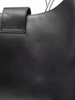 FERRAGAMO 2010s Gancini-buckle Leather Shoulder Bag