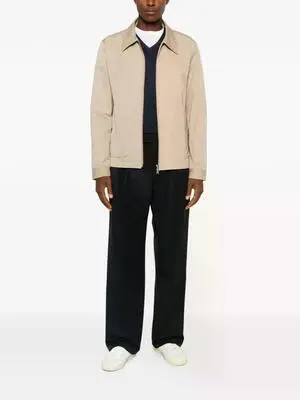 Karl Lagerfeld Pleated Wide-leg Trousers - Blue