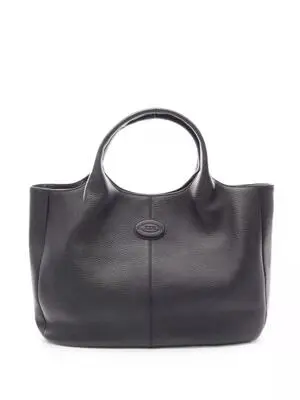 TOD'S 2010s Alh Tote Bag - Black