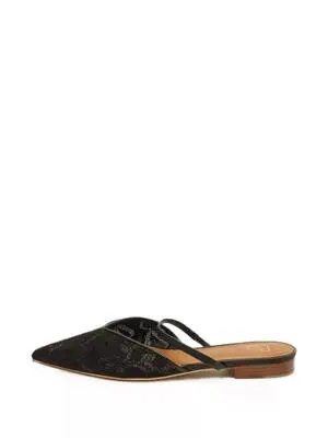 MALONE SOULIERS Maria Flat Mules - Black