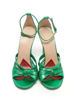 Gucci Ilse Knotted Heeled Sandals