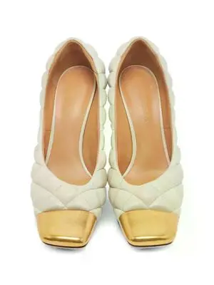 Bottega Veneta Quilted Square-toe Pumps