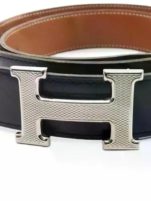 Hermès Constance H Belt - Black