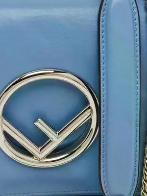Fendi 2018 Kan I F Silk Wrap Handle Mini Bag
