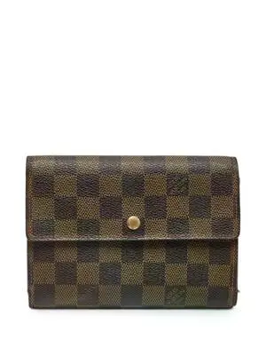 LOUIS VUITTON 2005 Porte-trésor Etui Papiers Damier Ebene Wallet - Brown