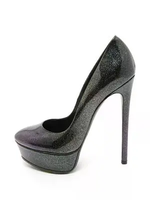 Casadei Daisy Platform Pumps - Grey
