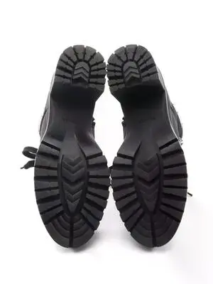 Prada Re-nylon Triangle-logo Block Heel Boots