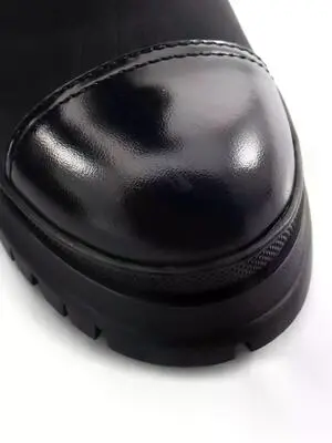 Prada Re-nylon Triangle-logo Block Heel Boots