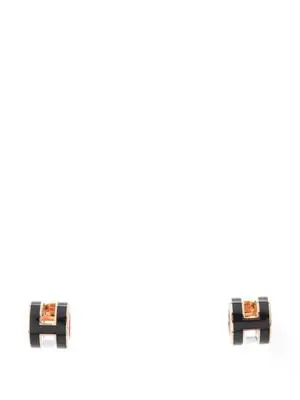Hermès 2010s Mini Pop H Earrings - Pink