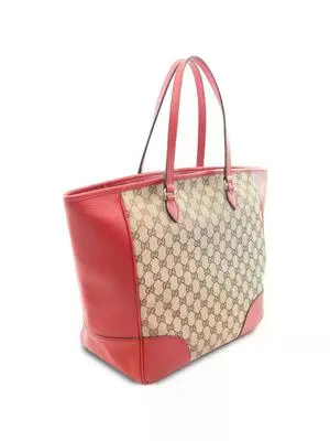 Gucci 2000s Bree Gg Canvas Tote Bag - Red
