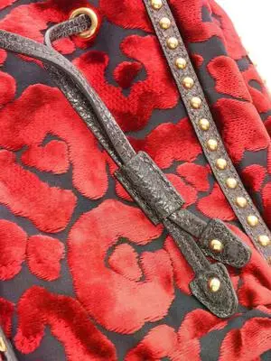 Prada 2010s Floral-print Studded Handbag